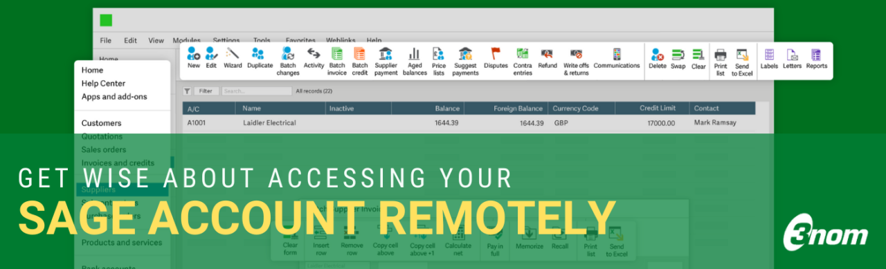 Get Wise About Accessing Your Sage Account Remotely - 3nom